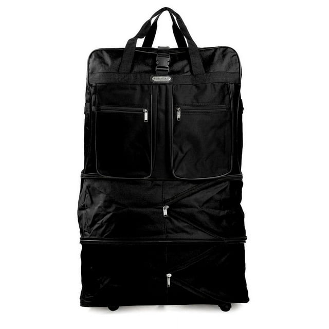 K-Cliffs 30 Inch Expandable Rolling Duffel Multi Tiered Collapsible ...