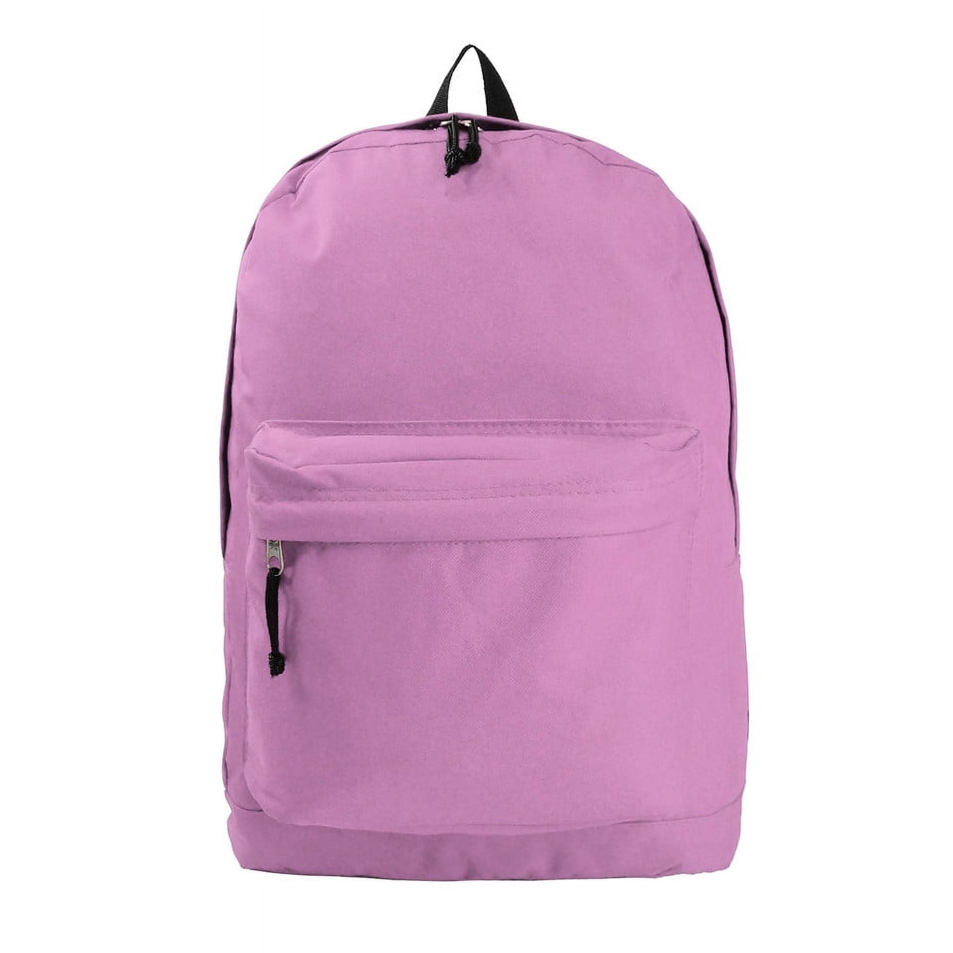 K-Cliffs Basic Backpack 18"Simple School Travel Daypack with Curved ...