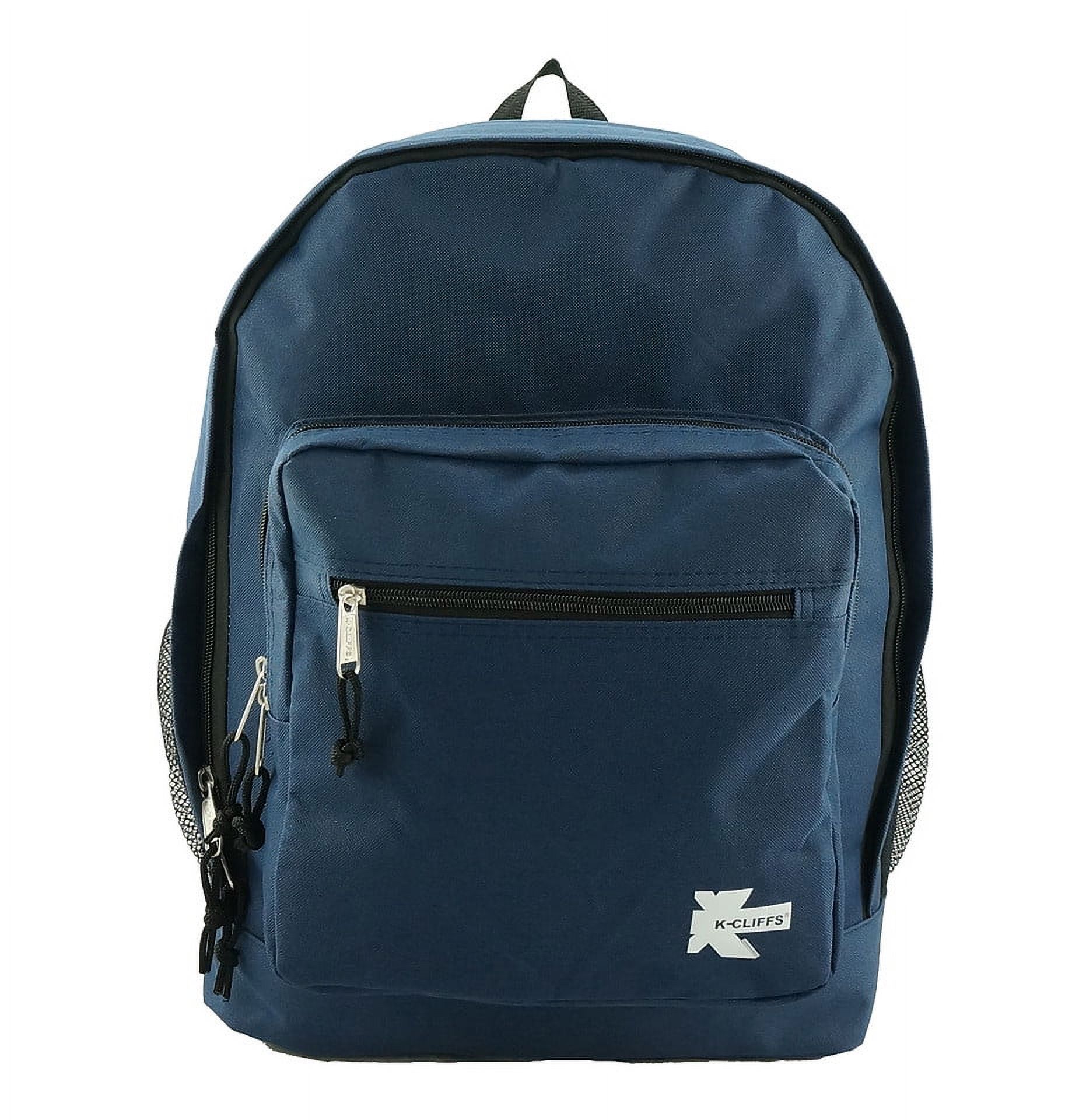 K-Cliffs Classic Large Lightweight Durable 17" School Backpack 24pc ...