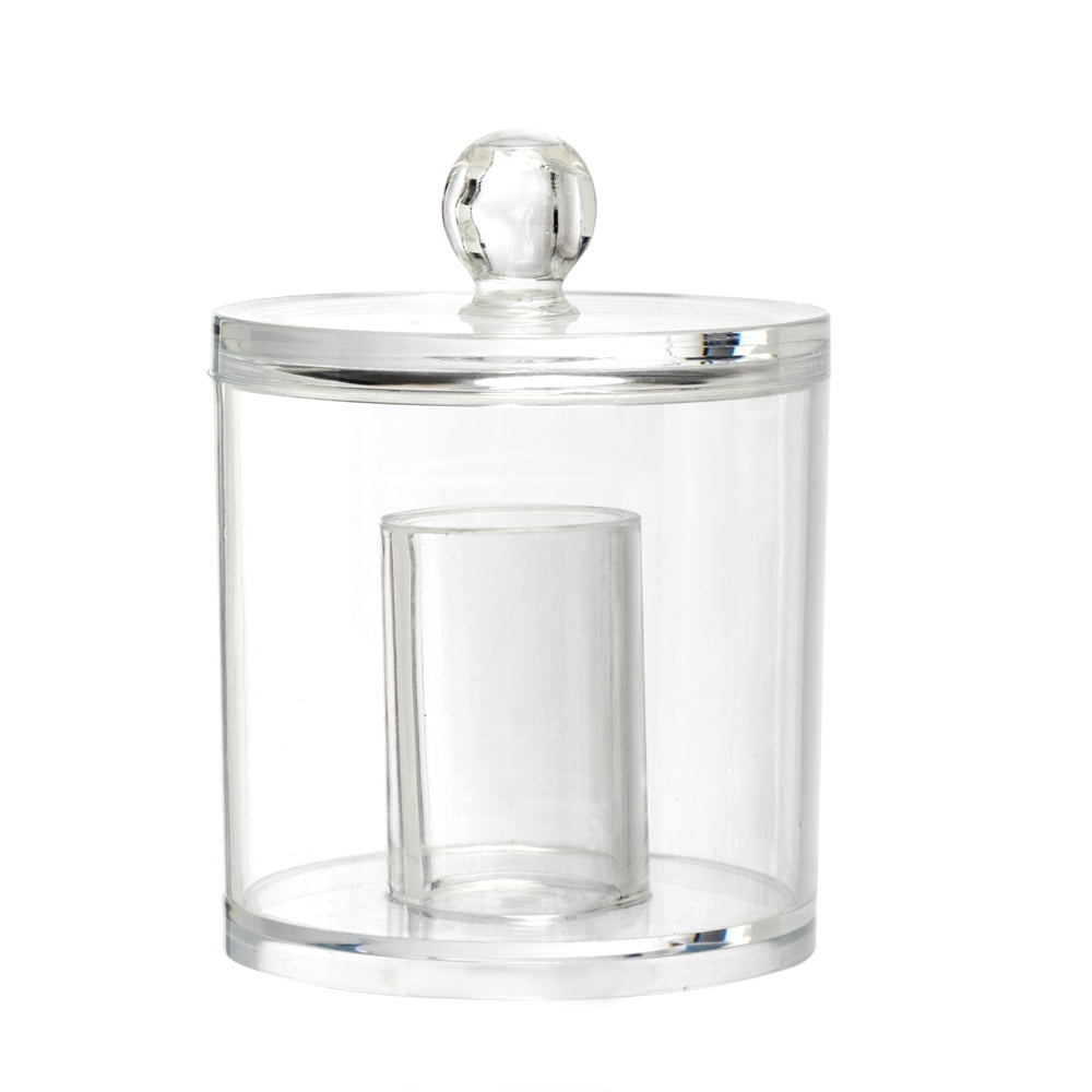 K-Cliffs Clear Acrylic Canister For Cotton Swabs and Cotton Balls ...