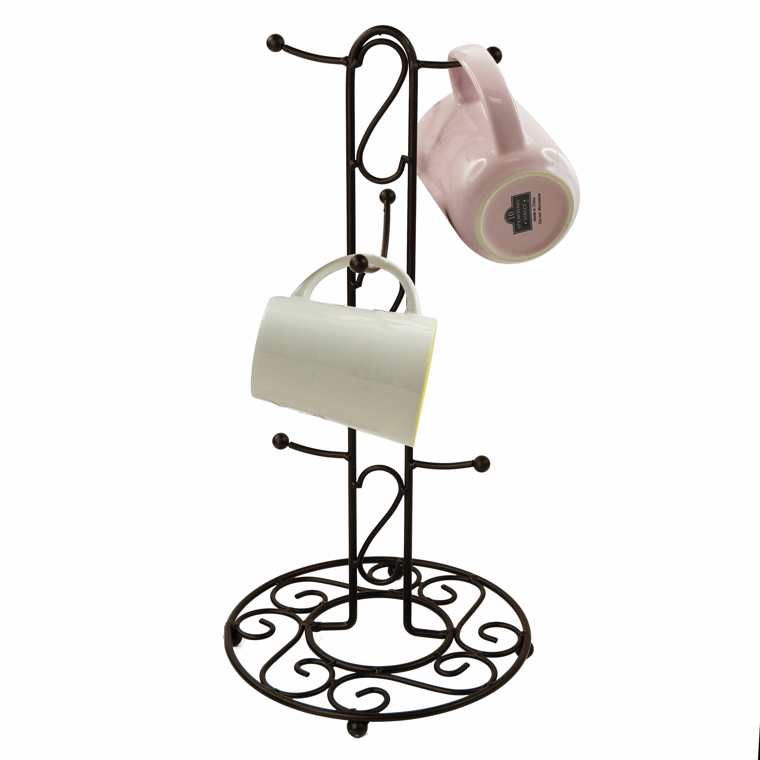 K-Cliffs Coffee Mug Tree Holder Kitchen Metal Tea Cup Drying Rack ...