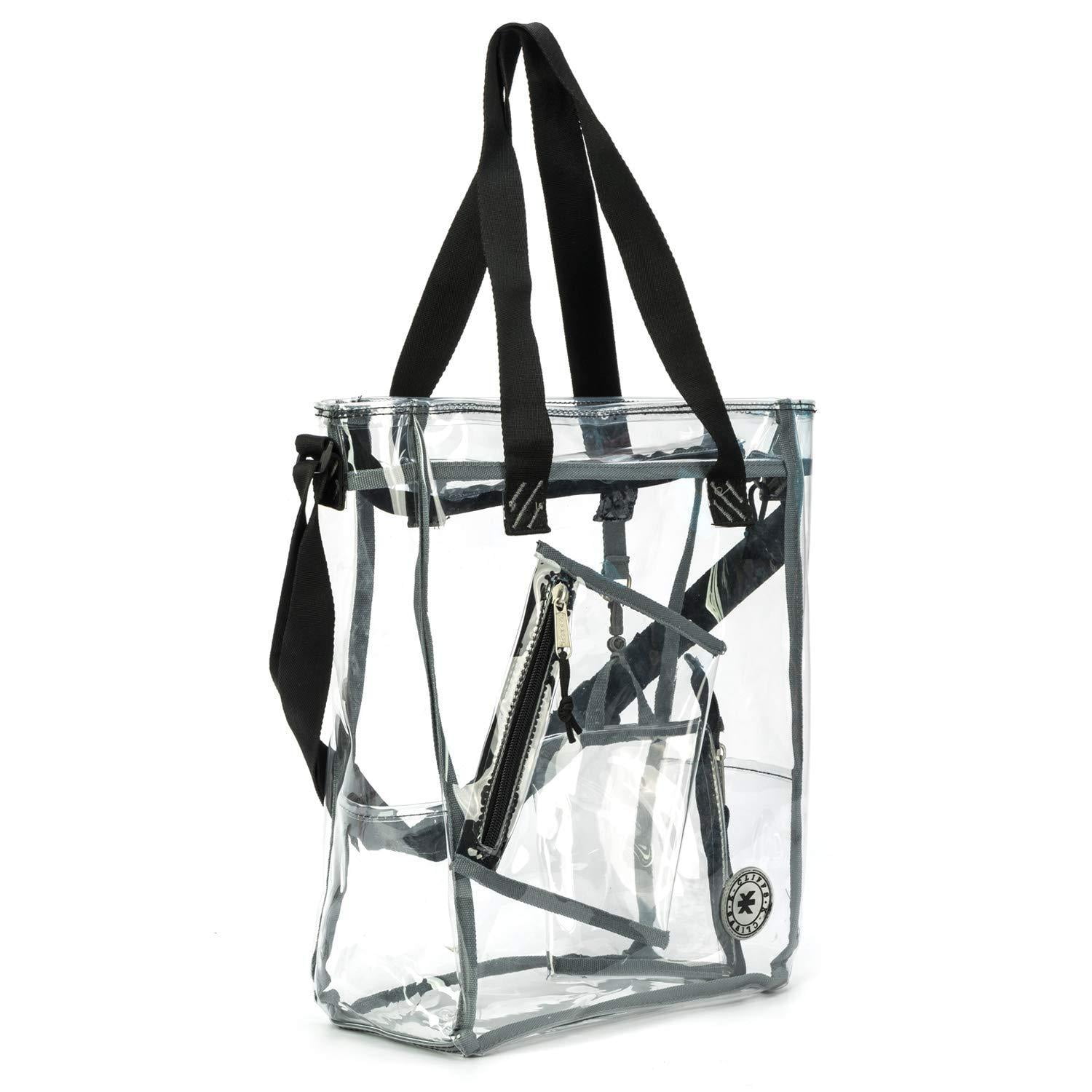 K-Cliffs Heavy Duty Clear Tote Bag, See Through Messenger Bag, Durable ...