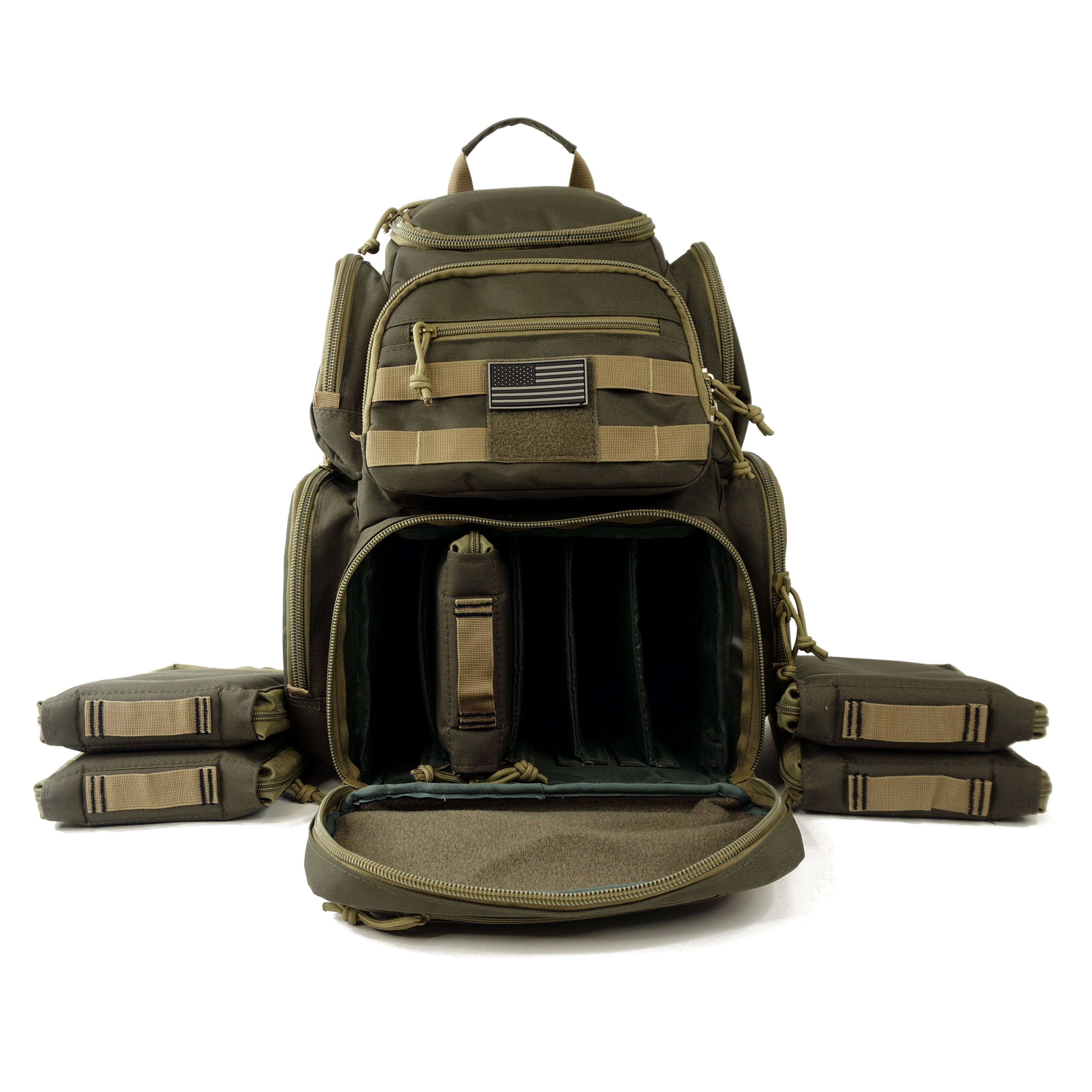 K-Cliffs Heavy Duty Range Backpack , Rucksack Multi-Functional Pouches ...