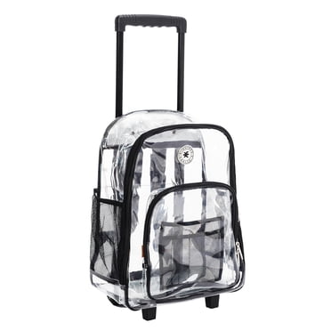 Rolling Backpack Heavy Duty School Backpack with Wheels Deluxe Rolling ...