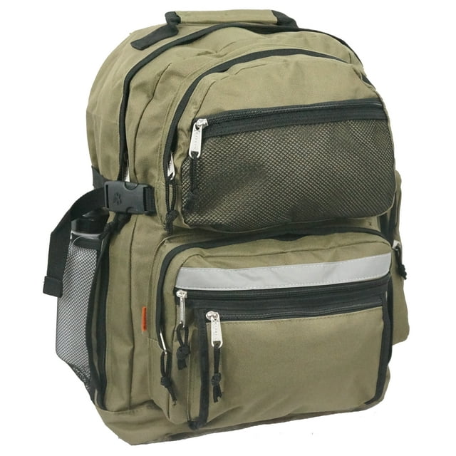 K-Cliffs Large 19"School/Travel Backpack, Olive Green, Unisex. Teen ...