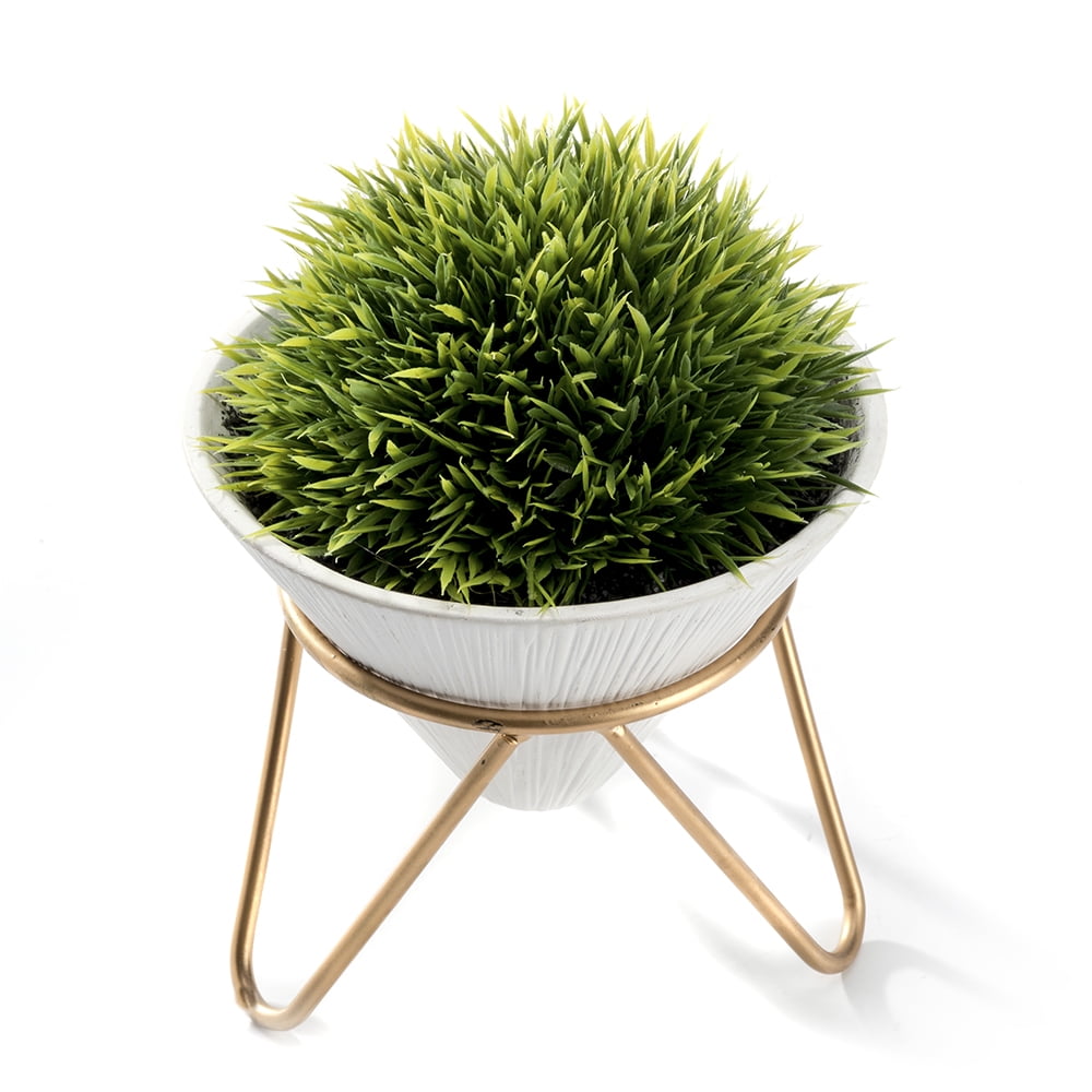 K-Cliffs Modern Design Artificial Plant,Faux Greeny Grass Potted in ...