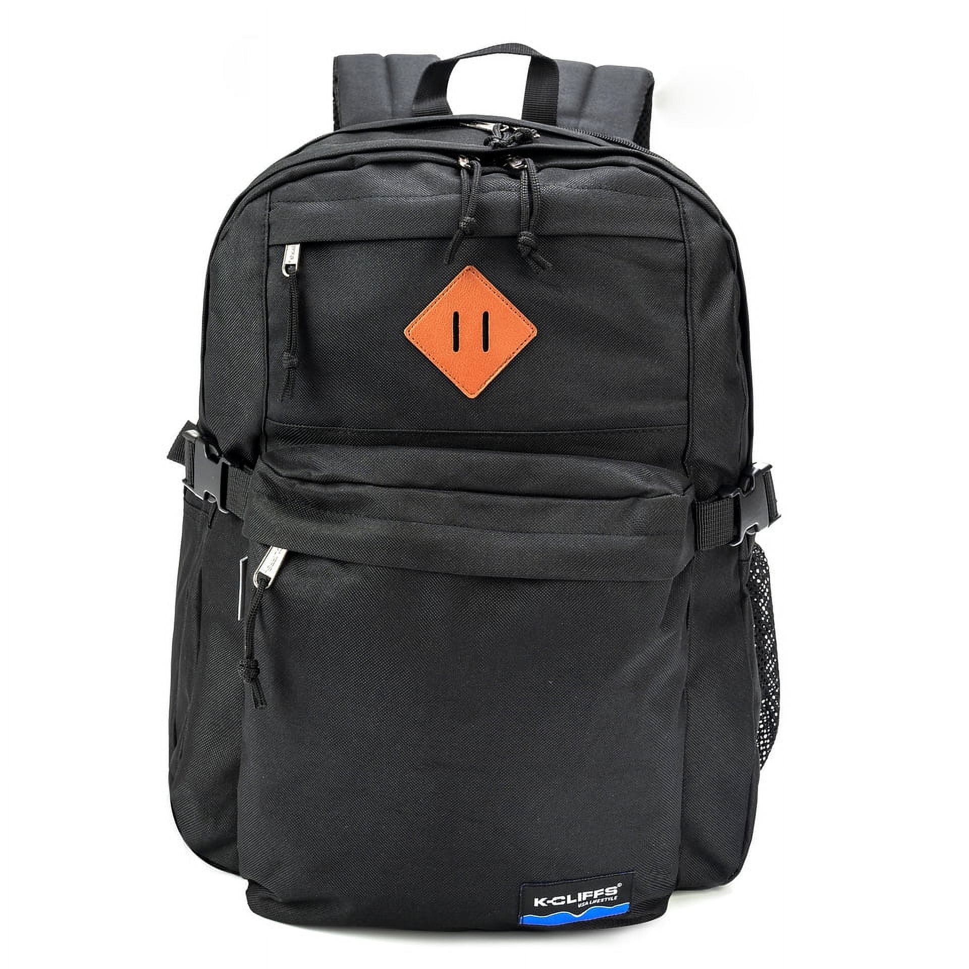 K-Cliffs Multi-Compartment Backpack with Laptop Sleeve, Bottle Holder ...