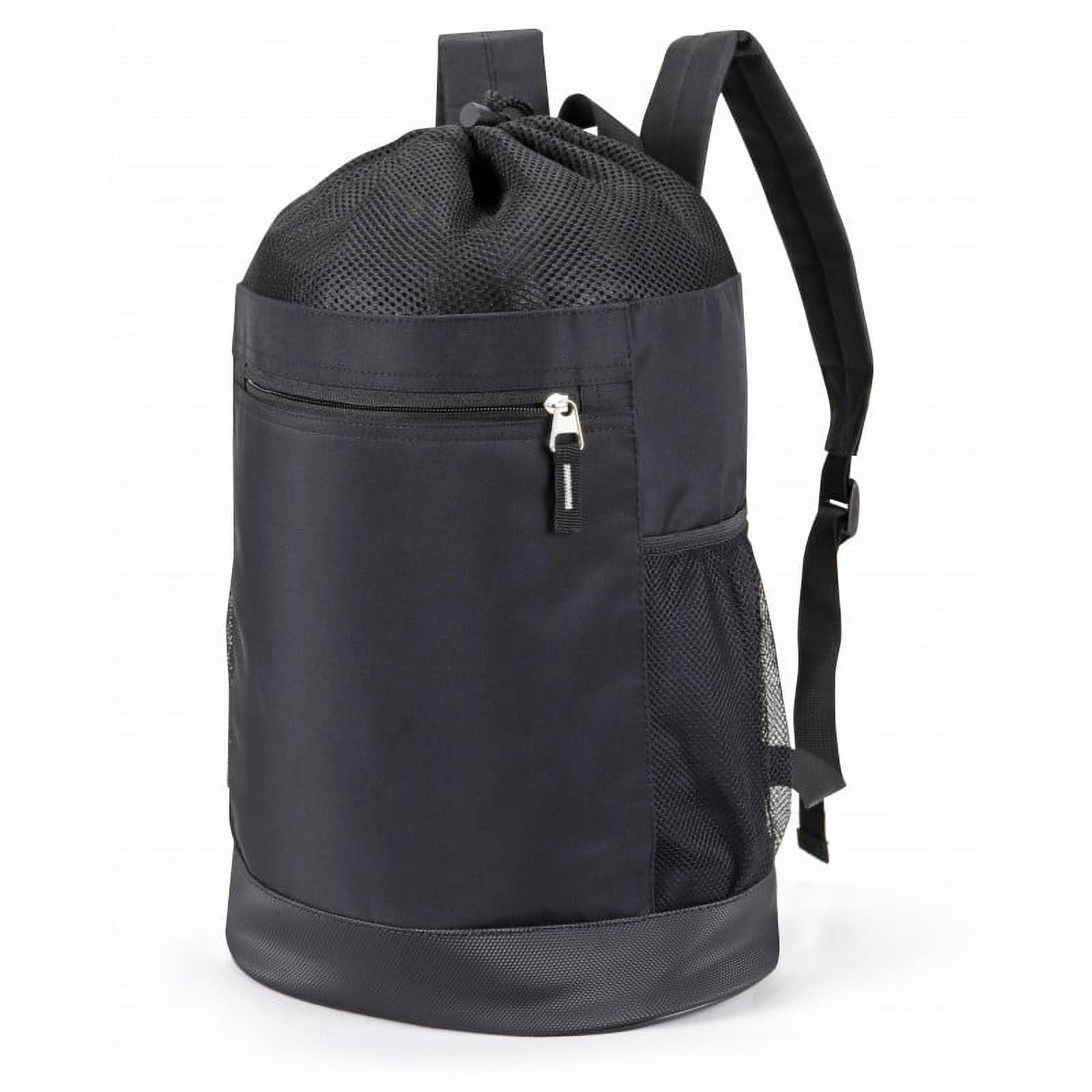 K-Cliffs Backpack - Tri-Mesh Drawstring Gym Bag - Black - Walmart.com