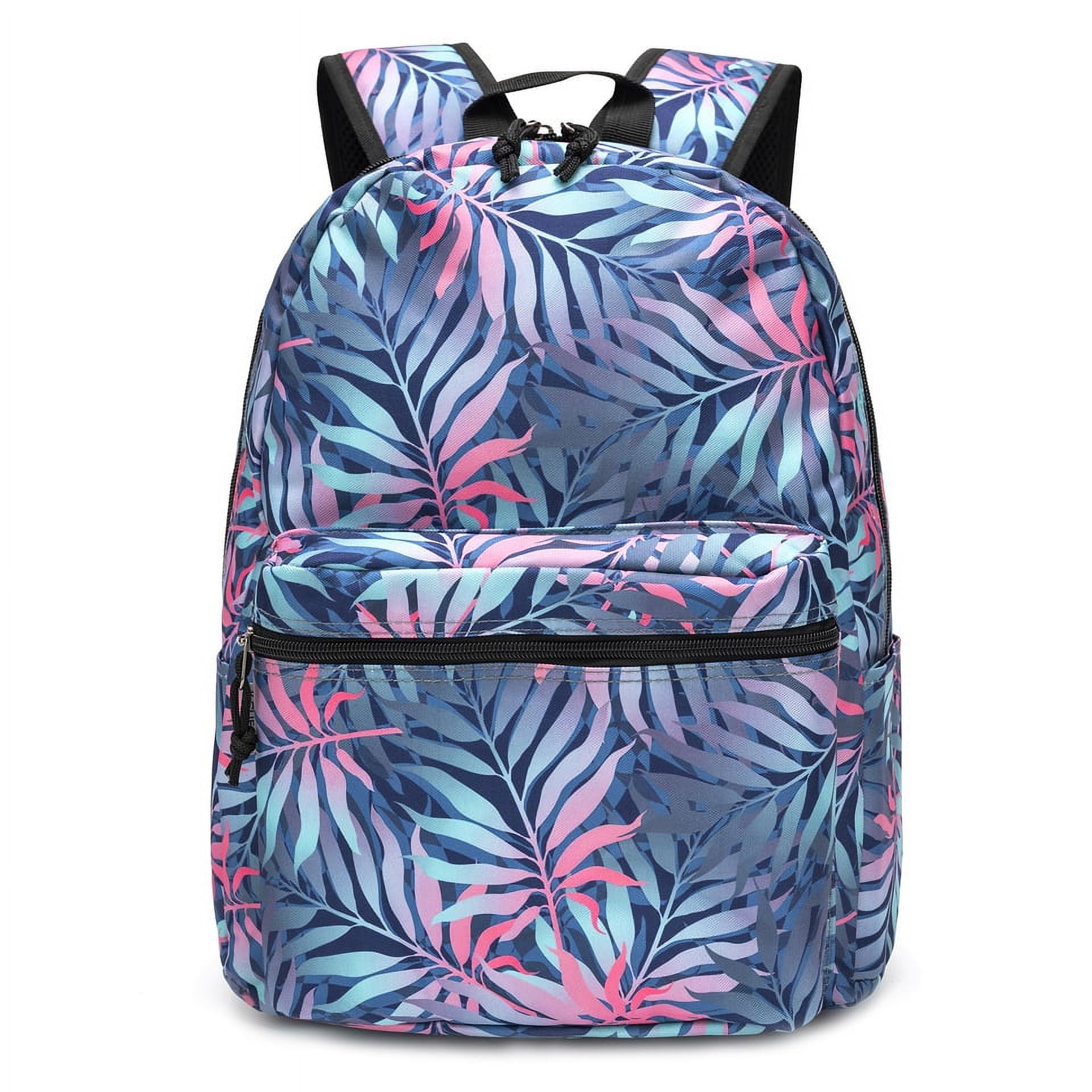 K-Cliffs Printed Backpack Simple Pattern Bookbag Classic Travel Daypack ...