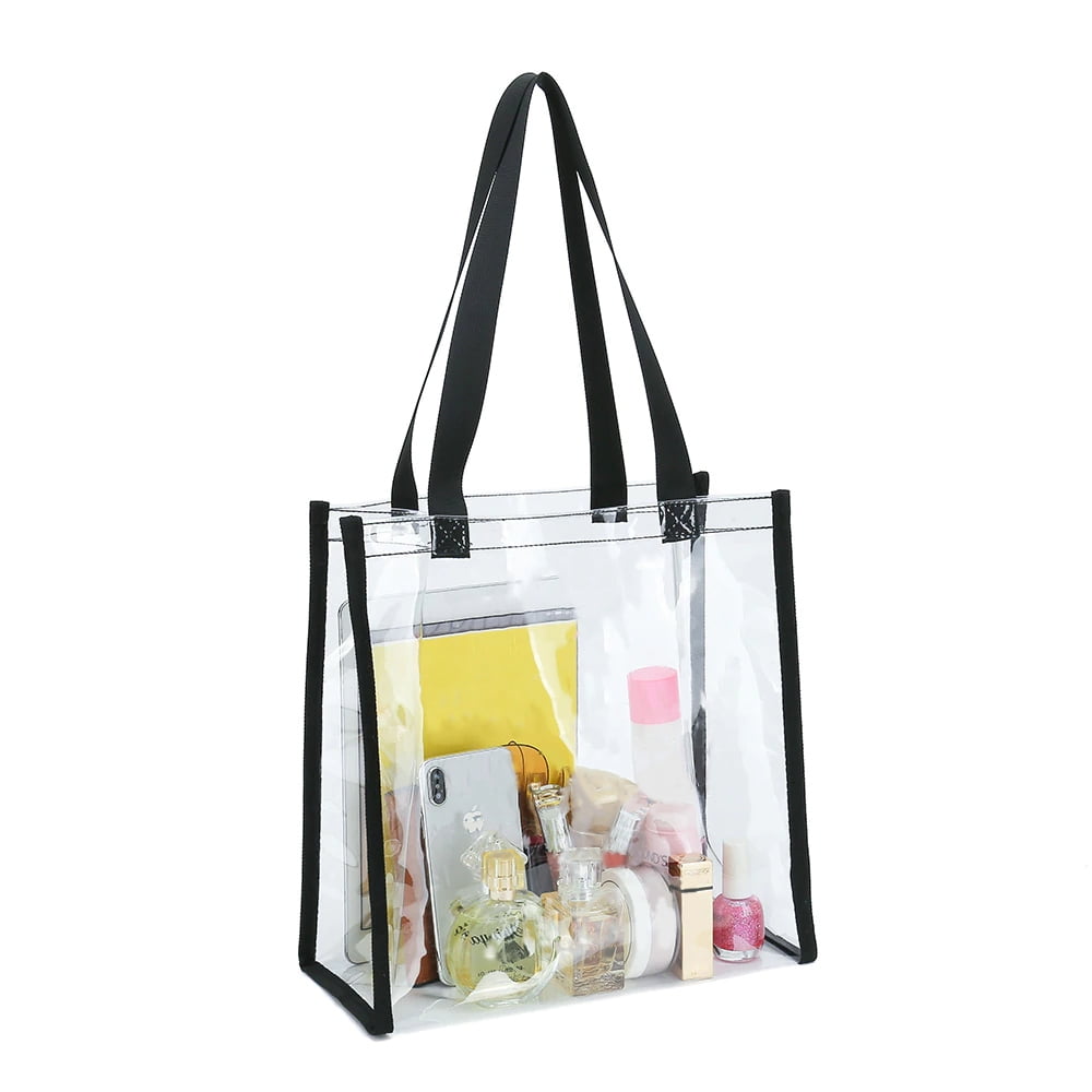 K-Cliffs Stadium Approved Clear PVC Open Tote Transparent Tote Bag ...