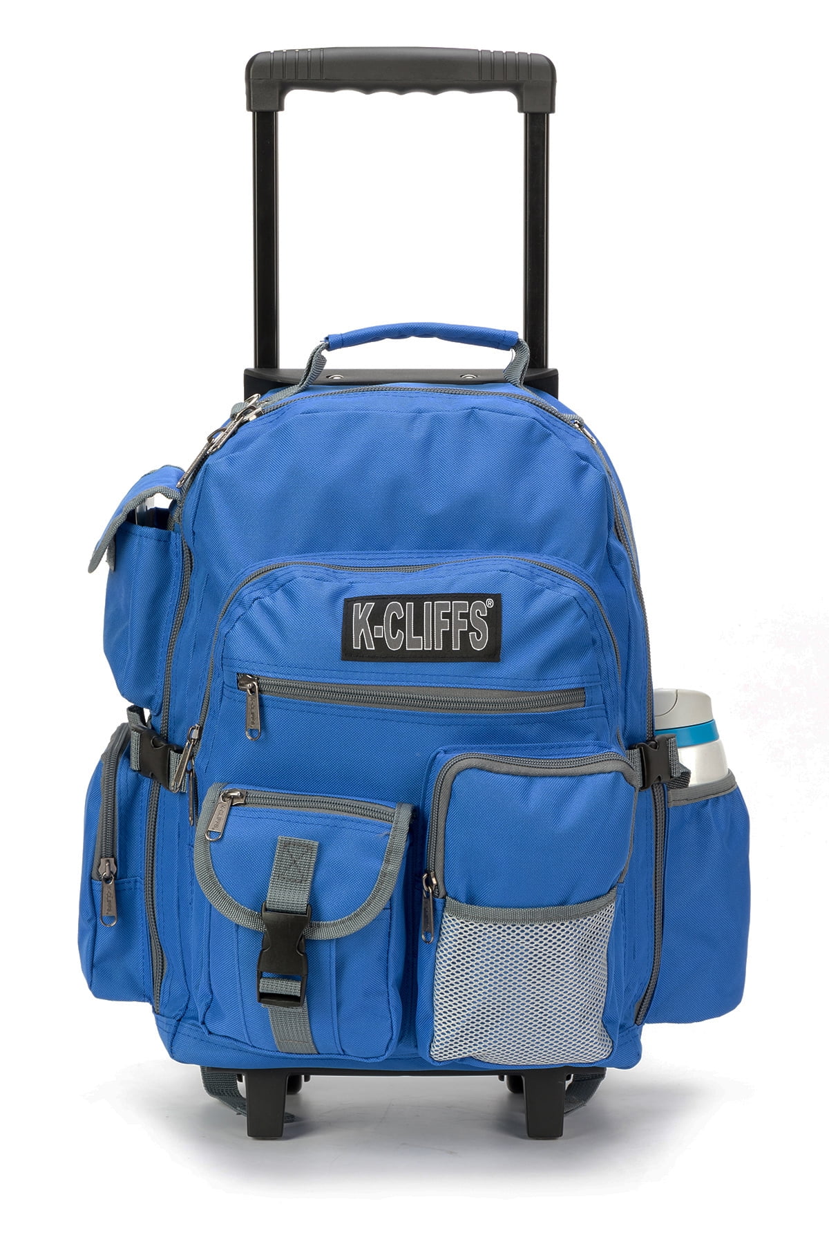 K-Cliffs Unisex 17" Heavy Duty Polyester Rolling School Backpack in ...