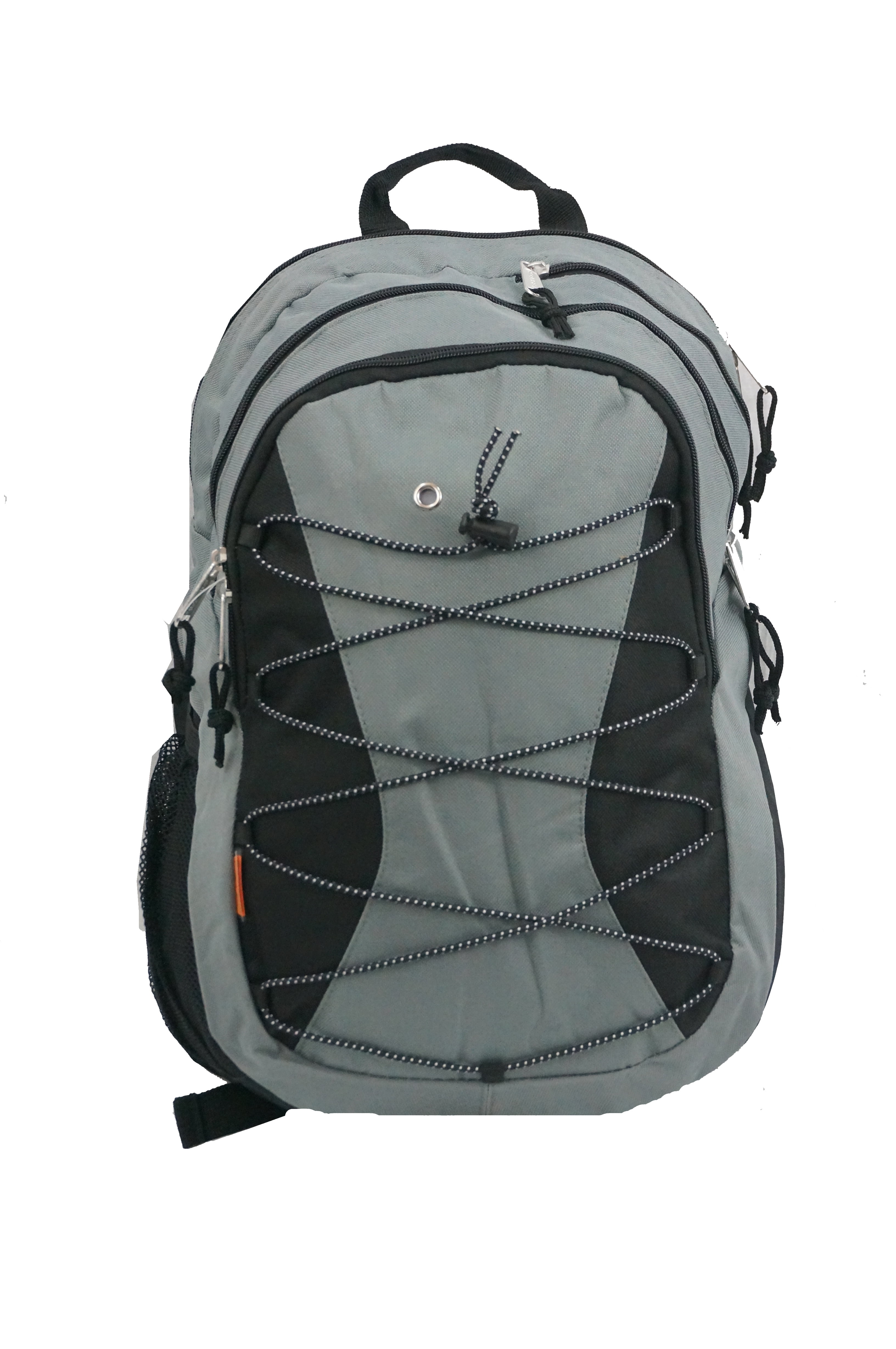 K-Cliffs Unisex 18" Bungee Cord Backpack Black/Grey, Middle School ...