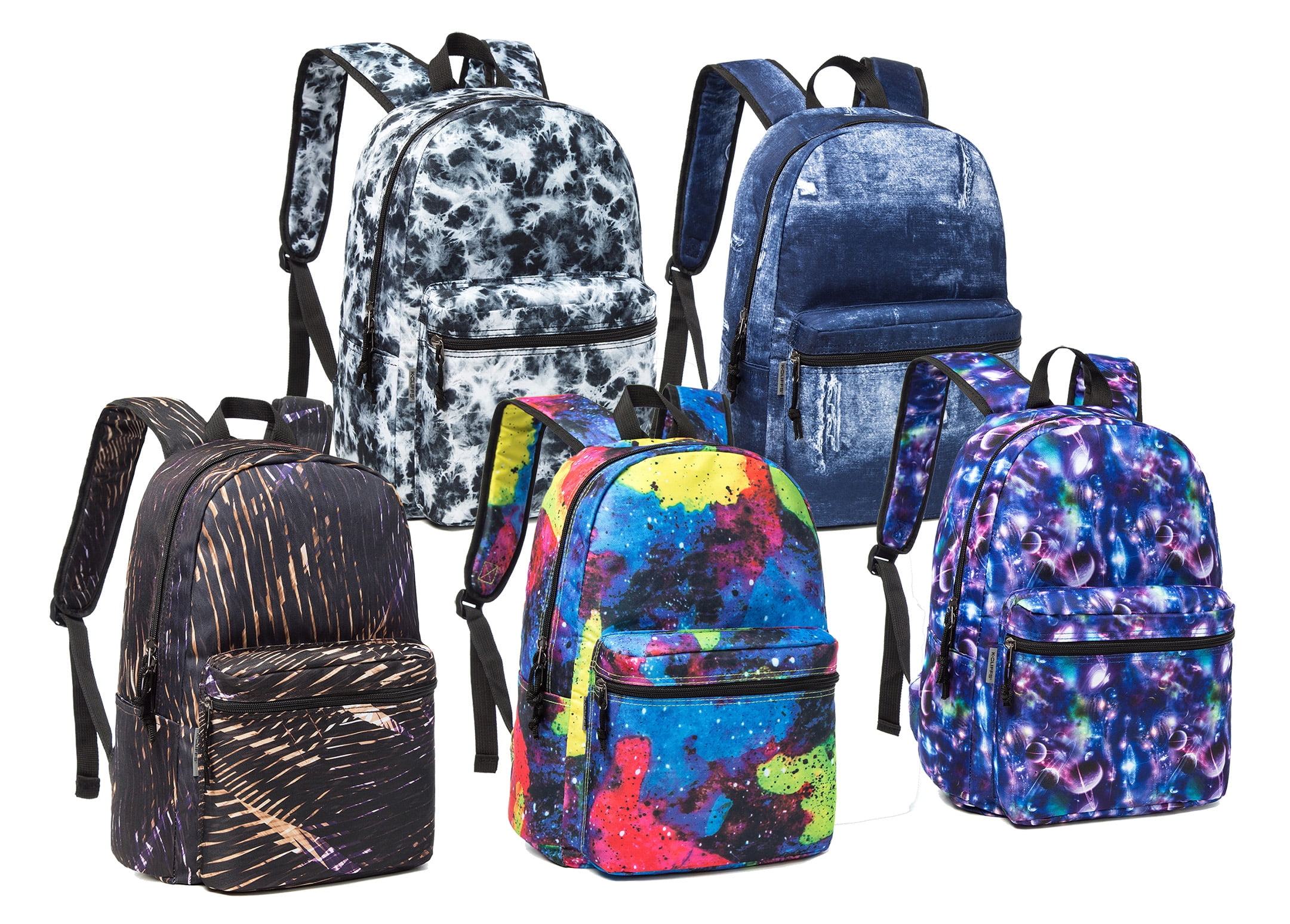 Free Shipping! K-Cliffs 25-Pack 18 Inch Unisex School Backpacks with ...