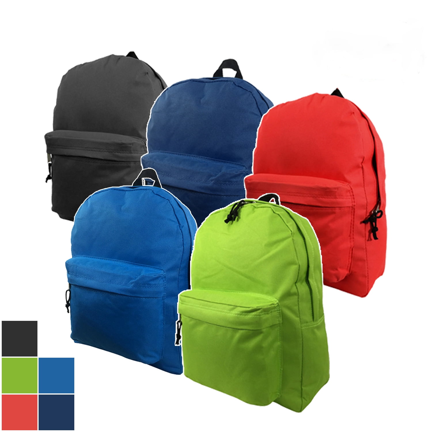 K-Cliffs Unisex Case of 40 Classic 16" School Backpacks Multi-Color ...