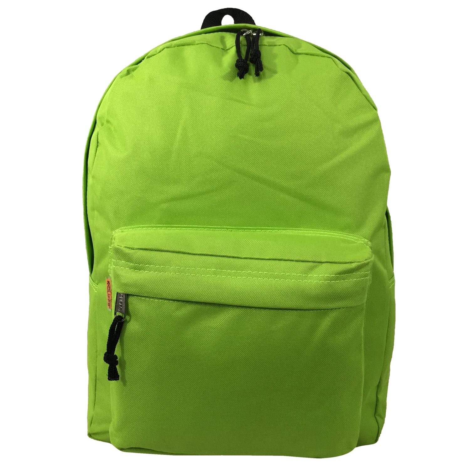 K-Cliffs Fluorescent Green 16 School Backpack - Durable Zippers ...