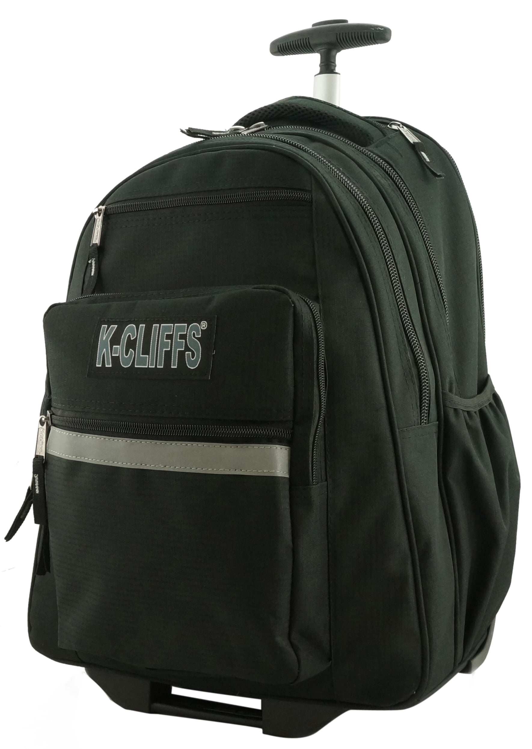 K-Cliffs Unisex Heavy Duty Rolling School Backpack with Wheels and ...