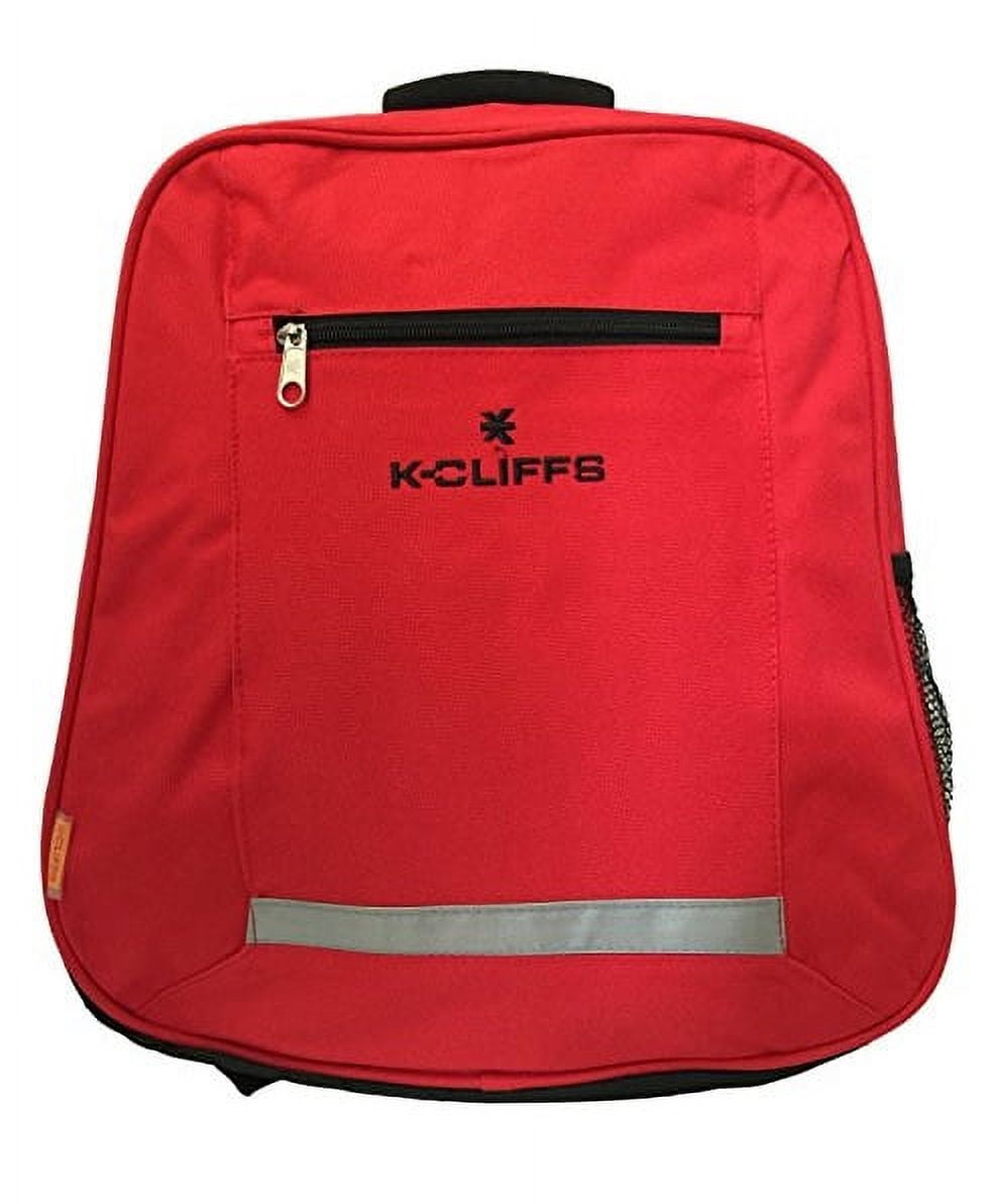 K-Cliffs Unisex Red Student Backpack with EVA Foam Handle, Polyester ...