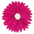 K-Cliffs Whimsical 16" Handmade 3D Flower Round Decorative Throw Pillow ...