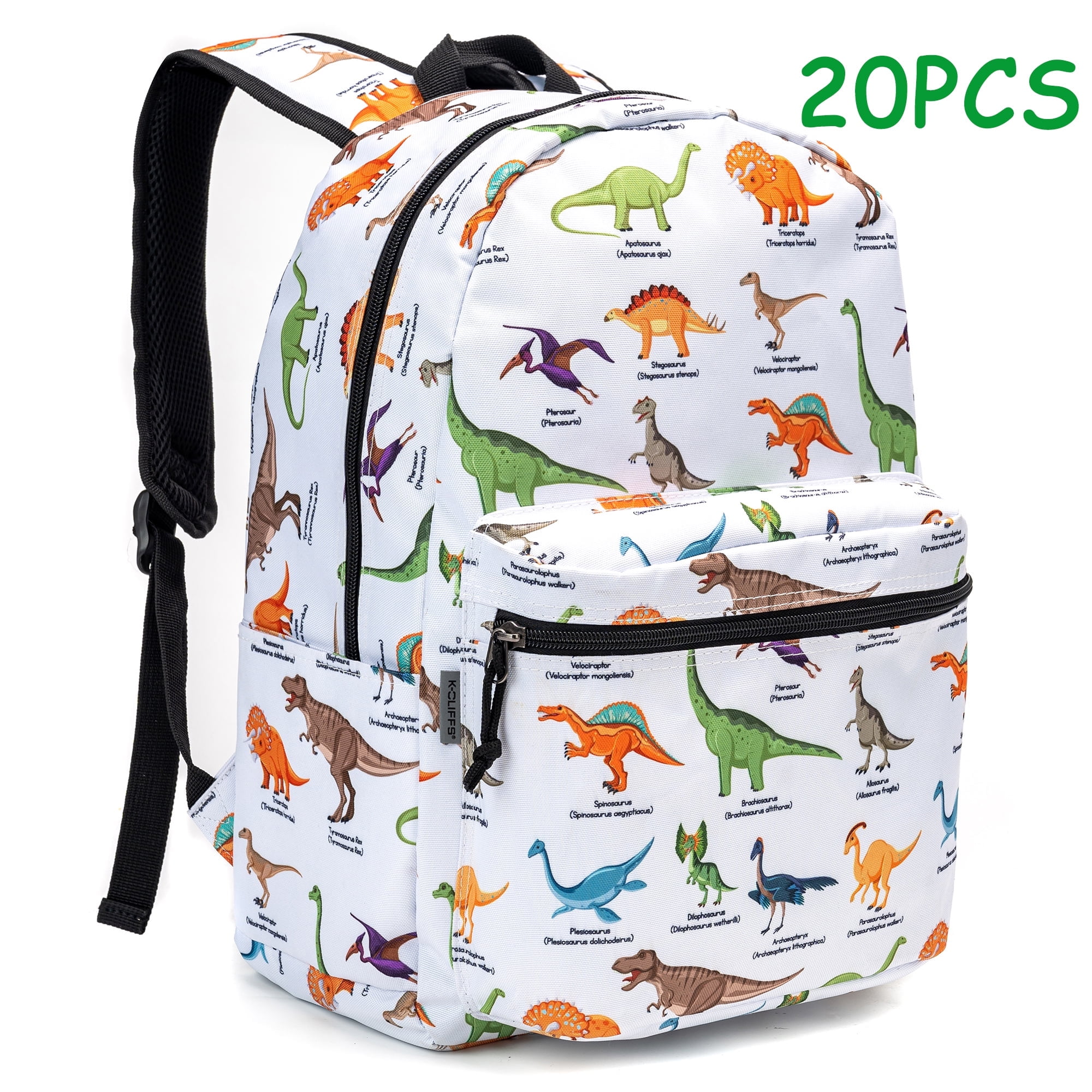 K-Cliffs Wholesale 18" Classic Backpack Dinosaur Printed Student ...