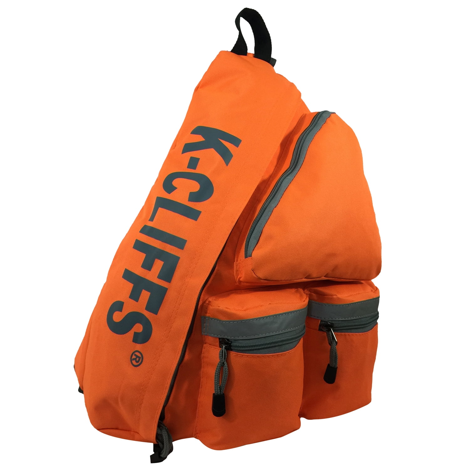 K-Cliffs XL 20 inch Unisex Reflective Sling Backpack Student Bookbag ...