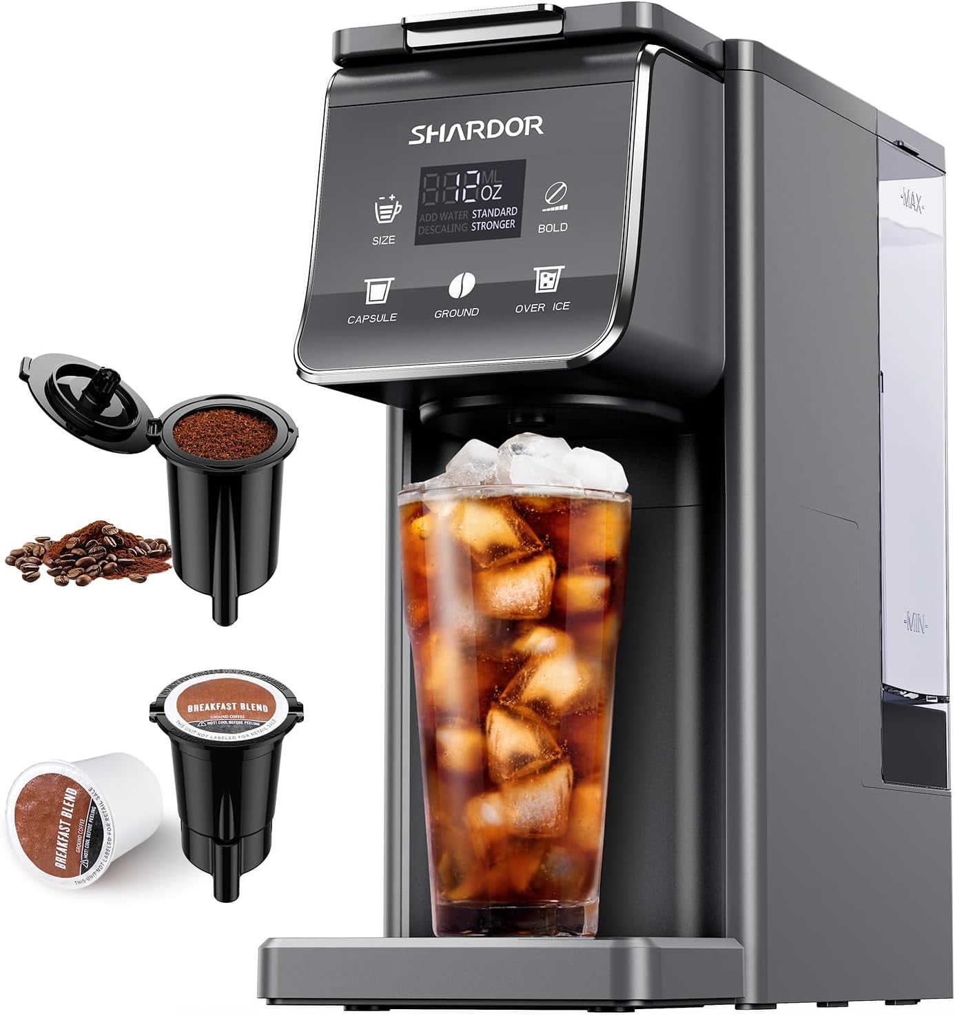 K Cup Coffee Maker With Bold Setting, Single Serve Hot & Iced Coffee ...