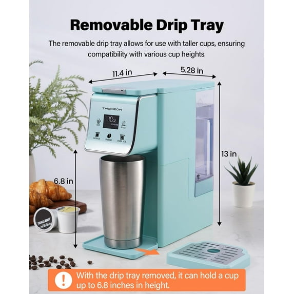 K Cup Coffee Maker With Bold Setting, Single Serve Hot & Iced Coffee ...