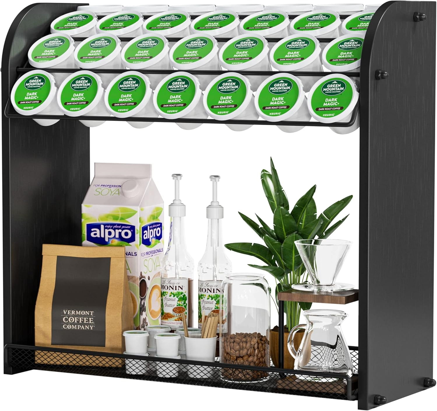 K Cup Pod Holder for Countertop – Pod Organizer & Coffee Bar Accessory ...