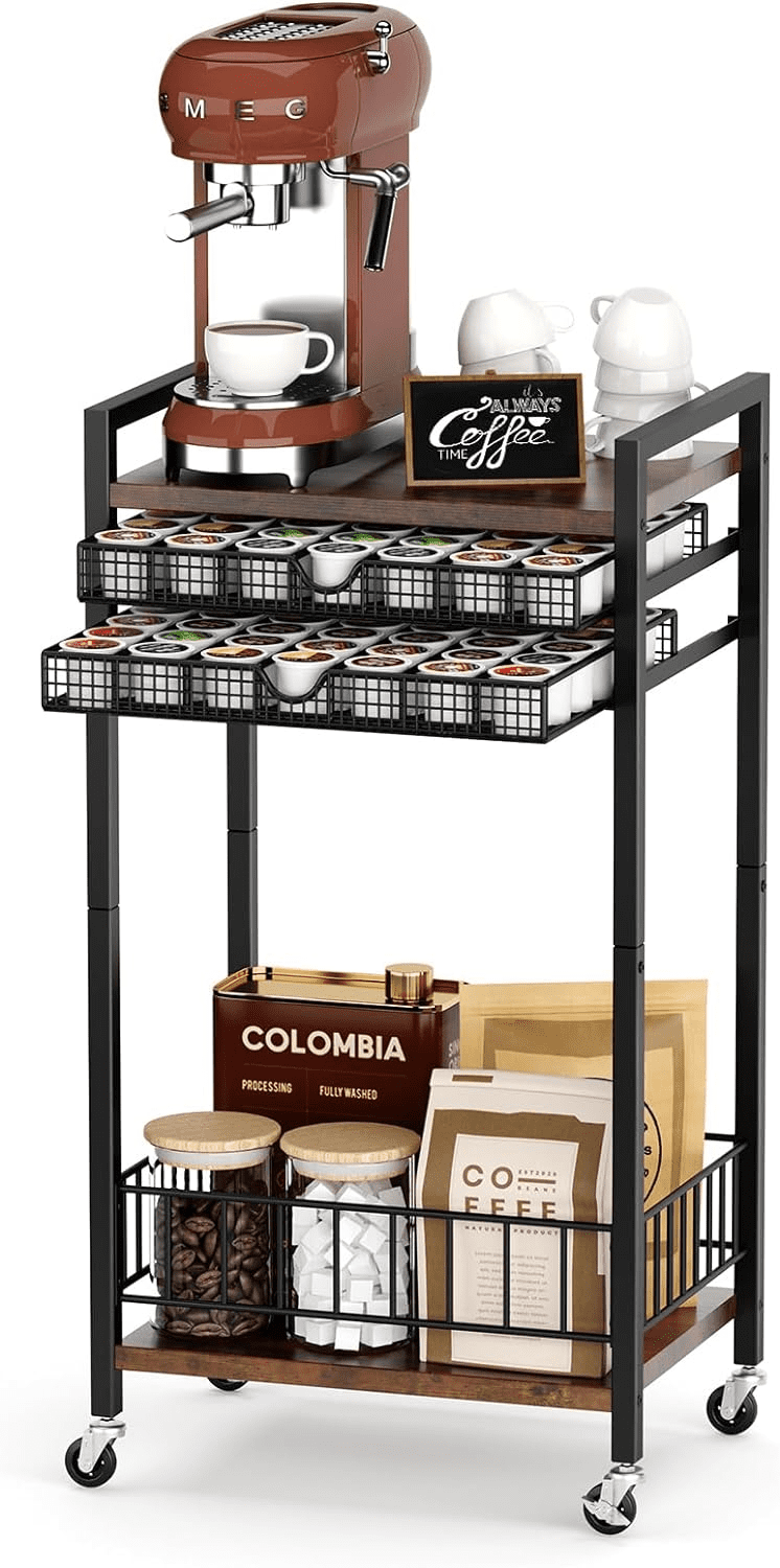 K-Cup Holder Rack,Coffee Pod Holder Drawer for 84 Coffee Pods Storage ...