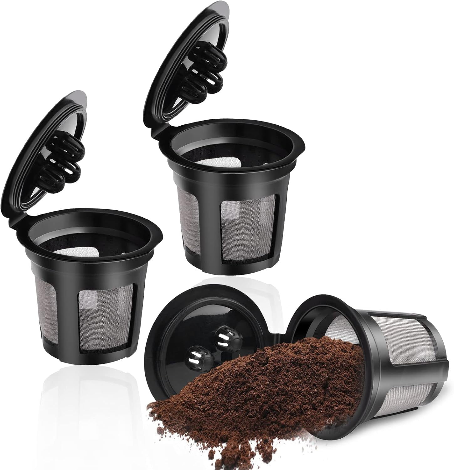 K Cup Reusable Coffee Pods for Ninja Dual Brew Coffee Maker,3 Pack ...