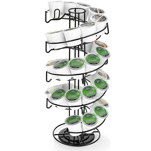 K Cups Holder,K Cup Carousel, Coffee Pods Storage Organizer Stand,Comes ...