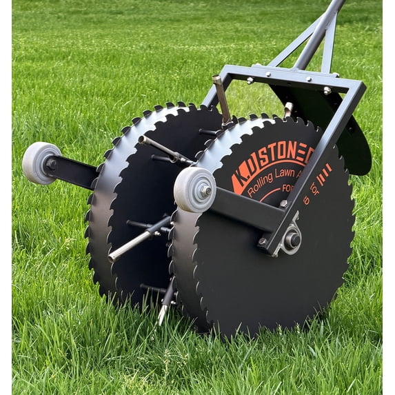 K.D STONEDGE Patented Rolling Lawn Coring Aerator Yard Grass Pulling ...