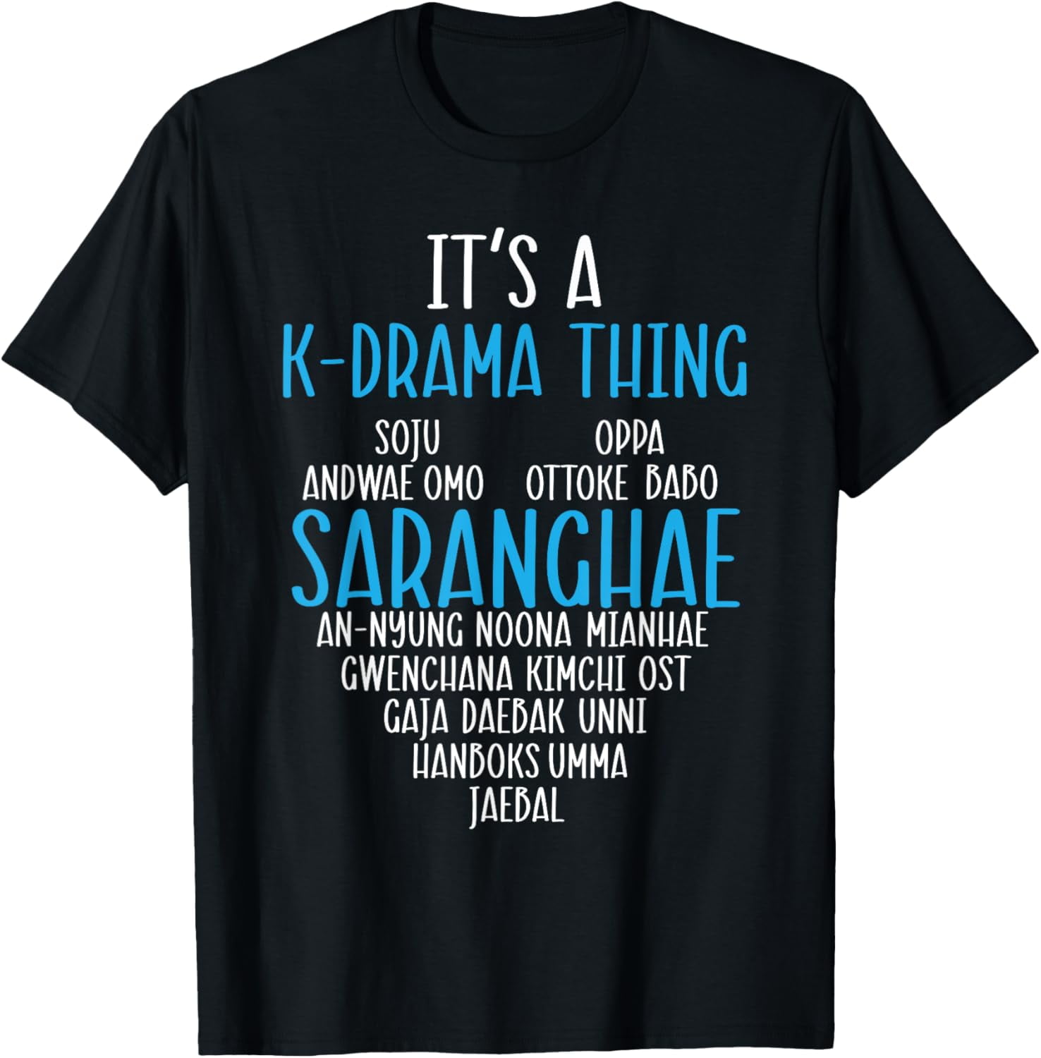 K Drama Oppa Korean Drama Finger Heart Saranghae K-Drama T-Shirt ...