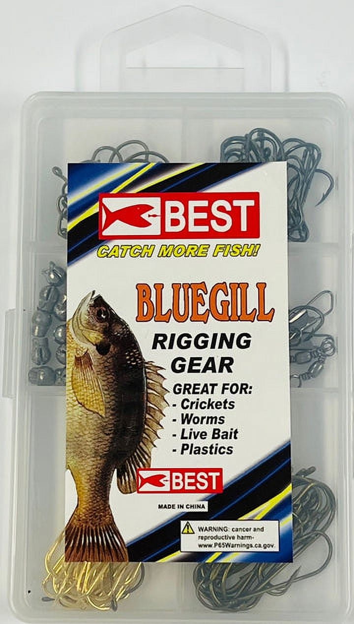K&E Tackle Bluegill Species Fishing Kit with Hooks, Sinkers, Components ...