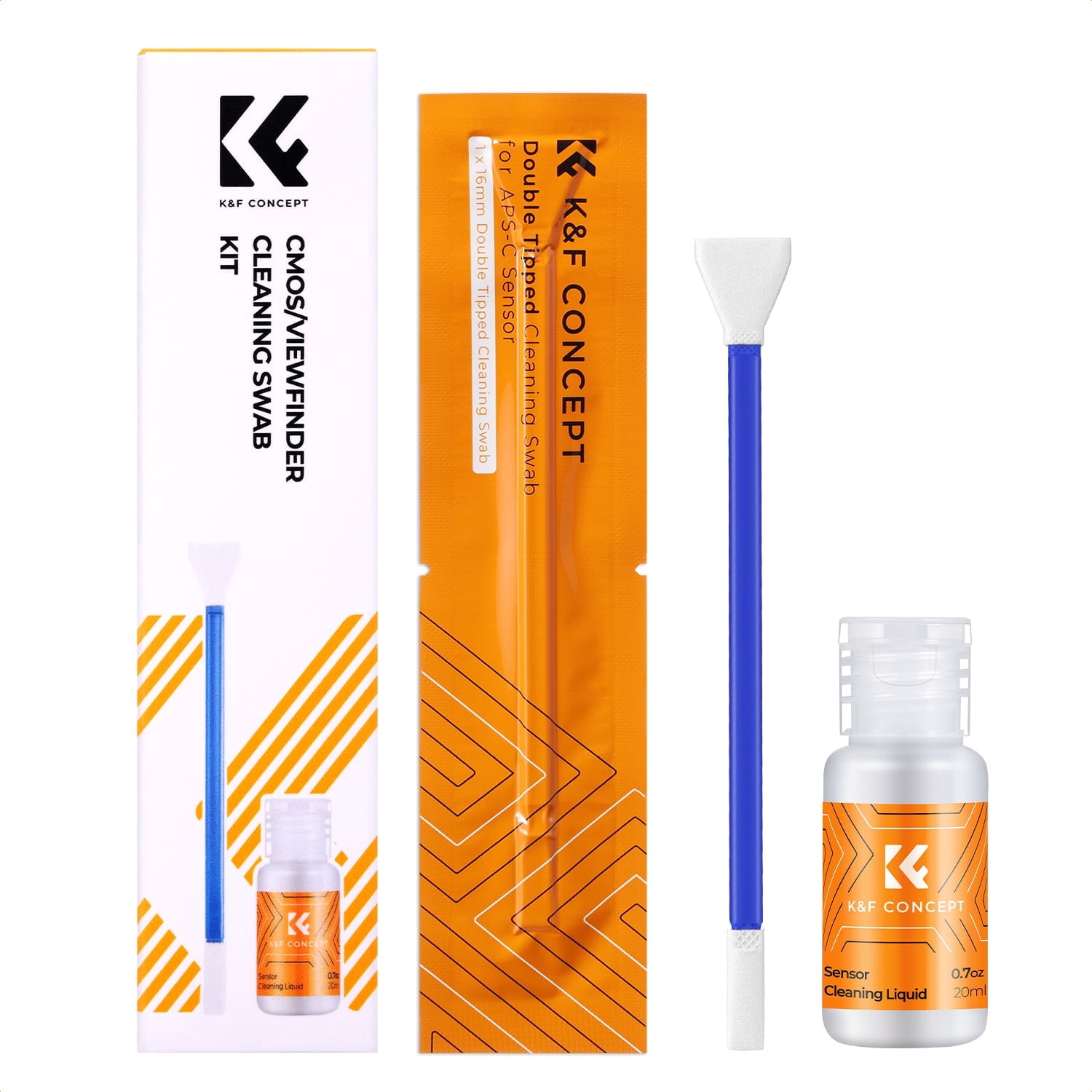 K&F CONCEPT 2-1 16mm APS-C Frame Sensor Cleaning Swab, Viewfinder ...