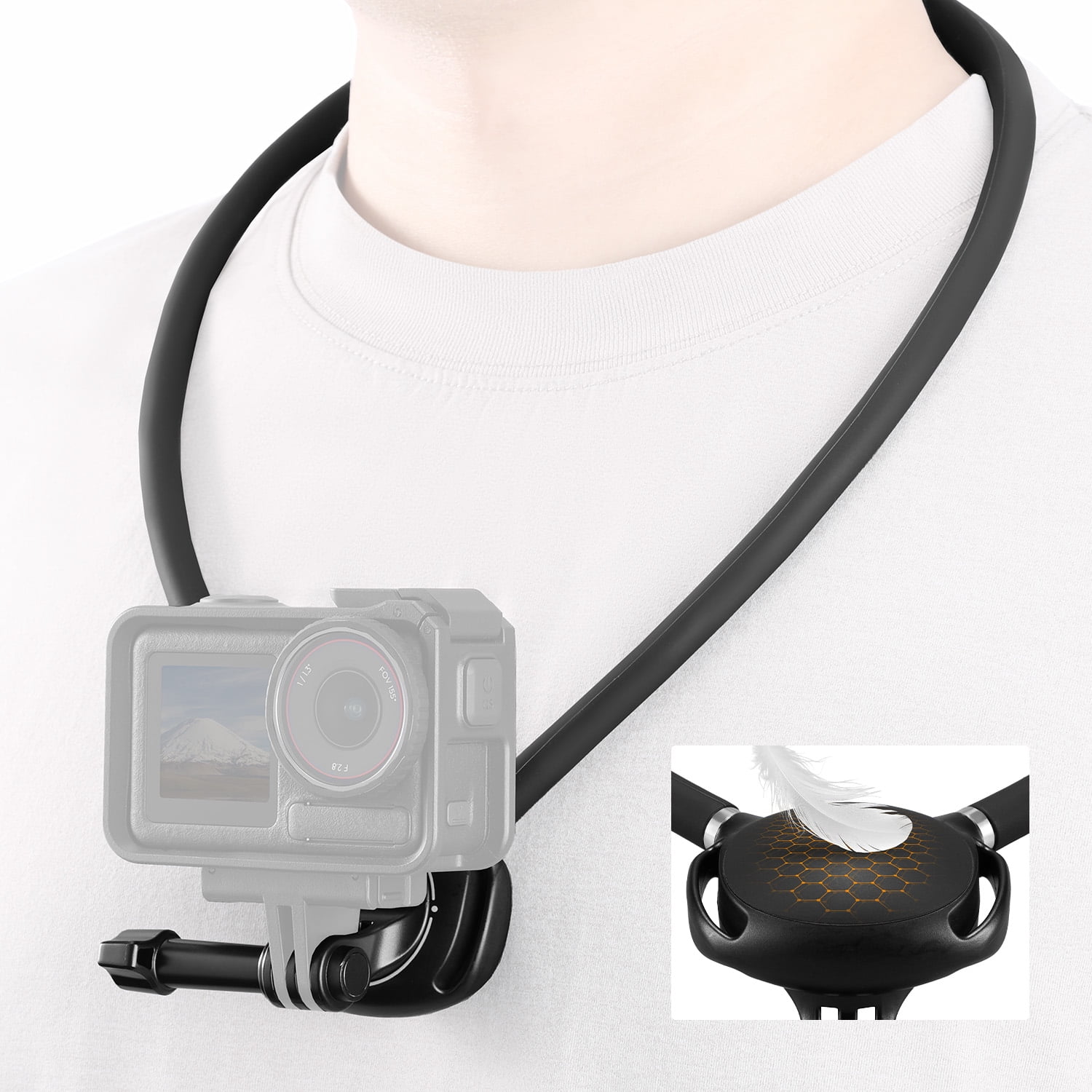 K&F CONCEPT Neck Mount with Air Cushion, Camera Holder with 1/4 ...