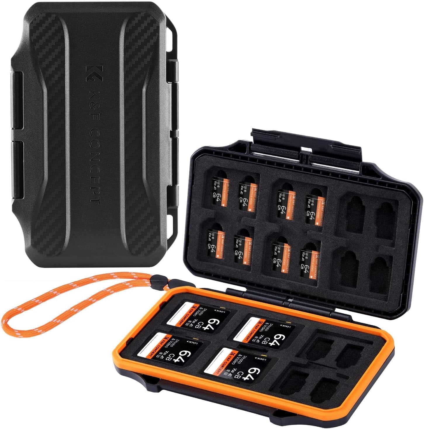 K&F Concept 36 Slots SD Micro SD Memory Card Case, Water-Resistant/Anti ...