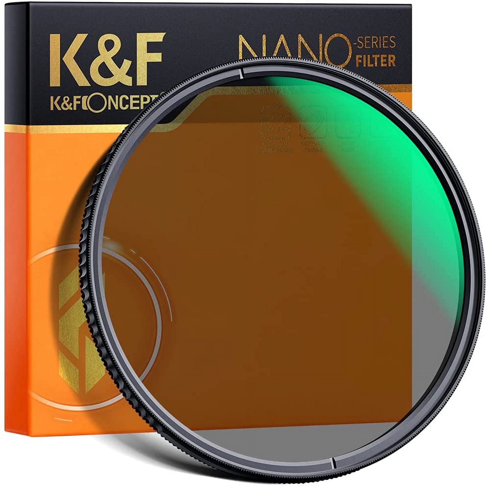 K&F Concept 37MM Circular Polarizer Filter HD 18 Layer Super Slim Multi ...