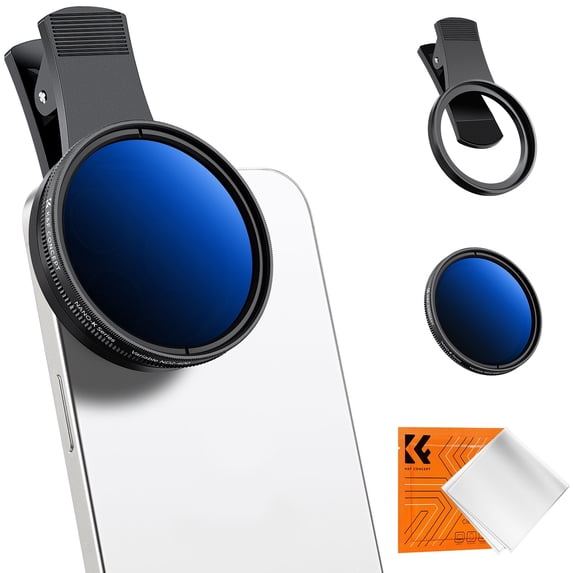 K&F CONCEPT 52mm Clip-on ND2-400 Phone Camera Lens Filter Kit + more ...