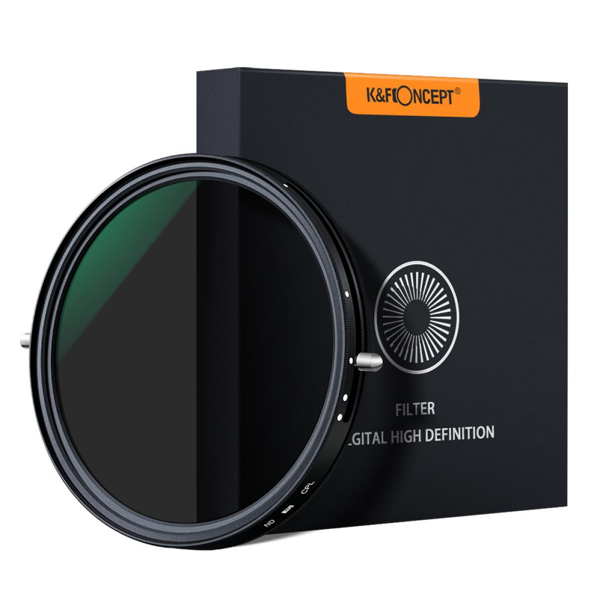 K&F Concept 67mm Super Slim Multi-Coating Variable ND8-ND2000 Filter ...
