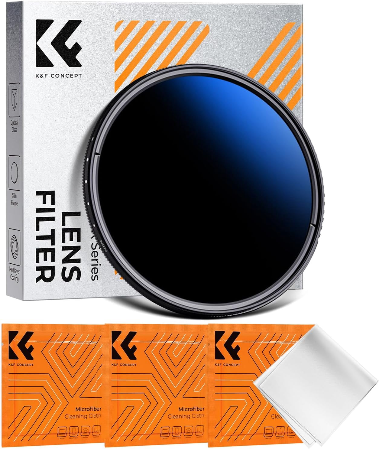 K&F Concept 72mm Variable ND2-2000 (1-11 Stops) ND Camera Lens Filter ...