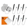 K&F Concept Lens Cap Keeper, 6 Pack Camera Lens Cap Leash with Elastic ...