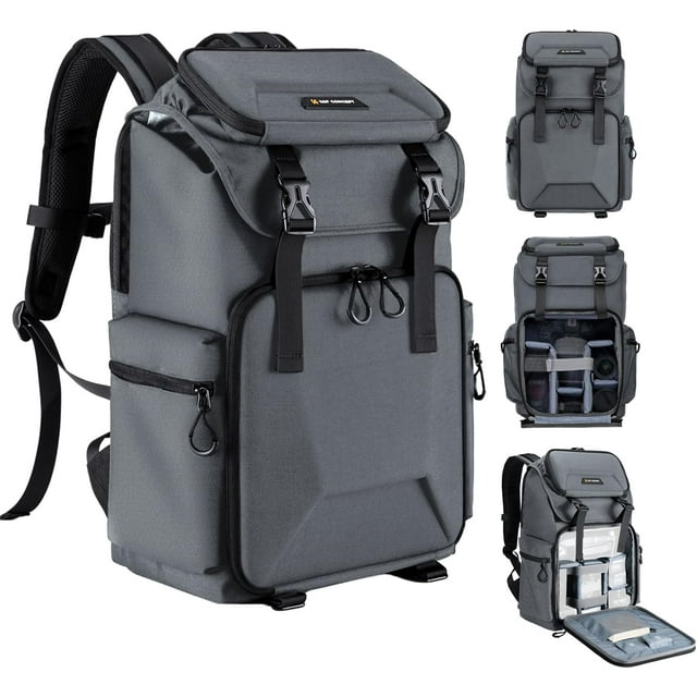 K&F Concept Camera Backpack, Hard Shell Camera Bag, Large Capacity ...