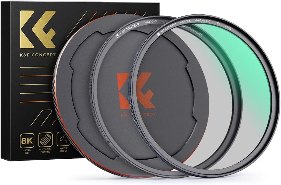 K&F Concept Magnetic 55mm Circular Polarizers Filter (Magnetic ...