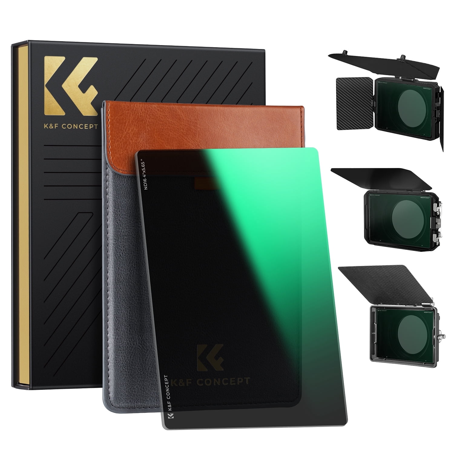 K&F CONCEPT ND16 (4 Stops) Square ND Filter, 4"x5.65" Neutral Density ...