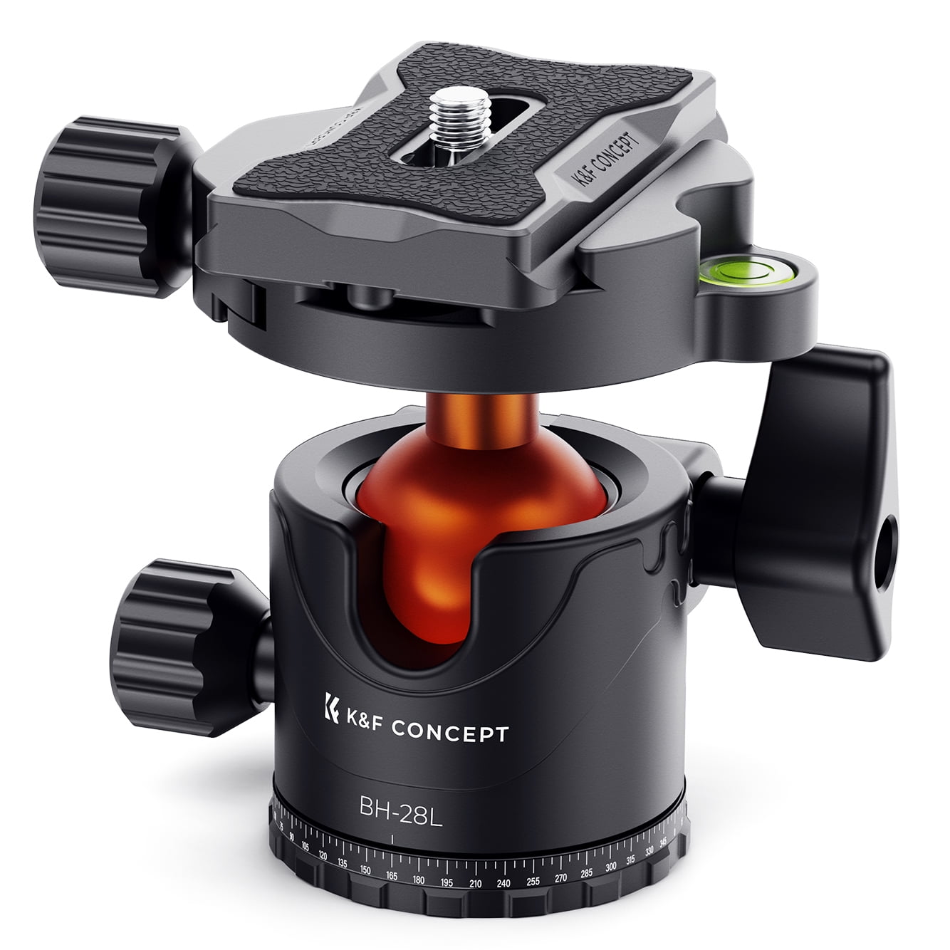 K&F Concept Professional Metal Tripod Ball Head -22lbs/10kg Load 360 ...