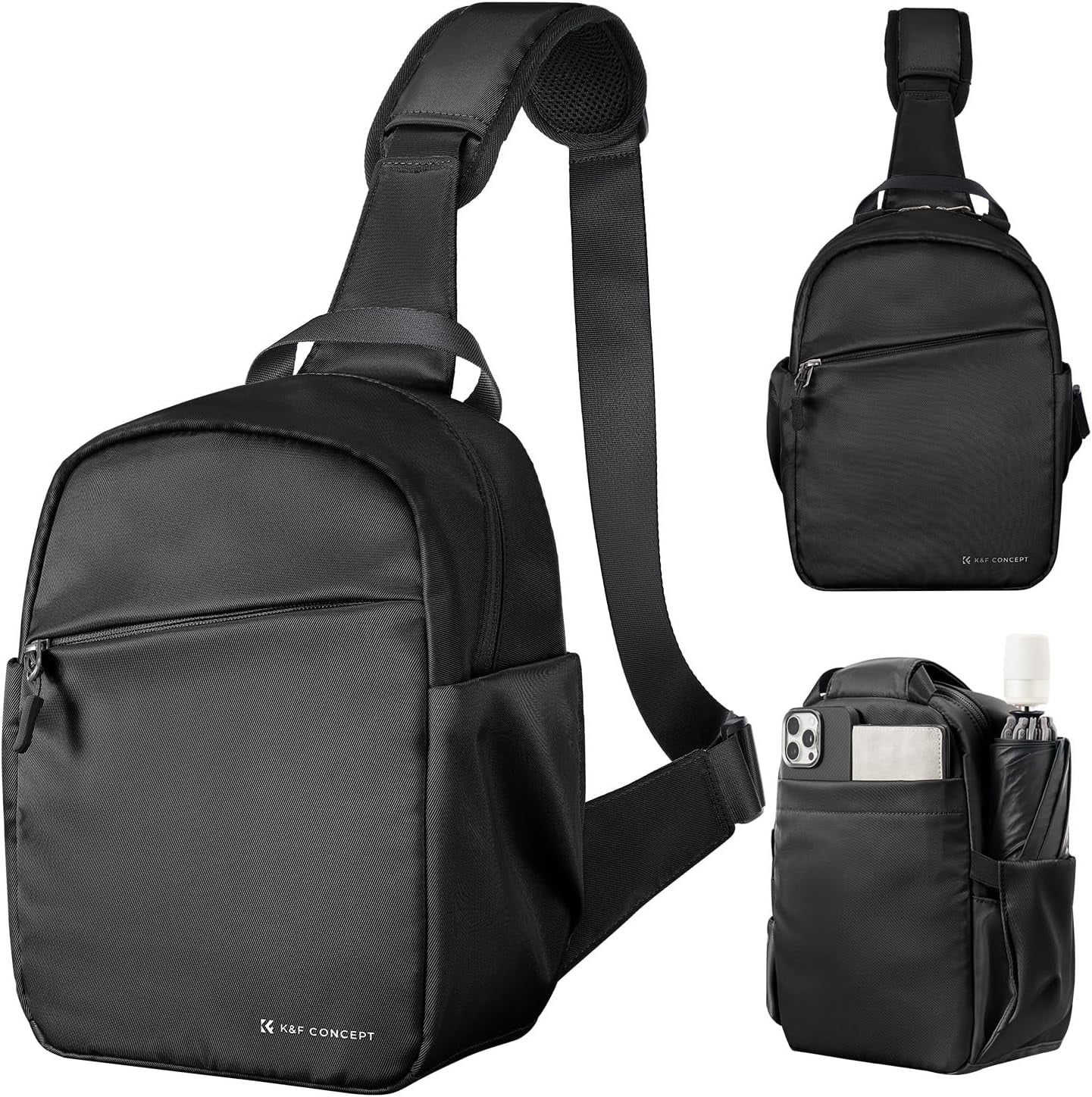 K&F Concept Small Camera Bag for Photographer, Camera Sling Crossbody ...