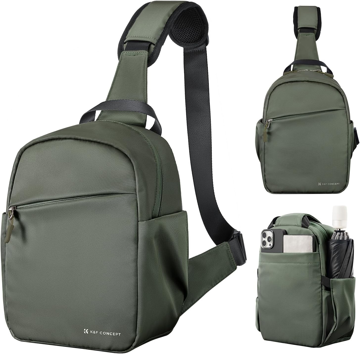 K&F Concept Small Camera Bag for Photographer, Camera Sling Crossbody ...