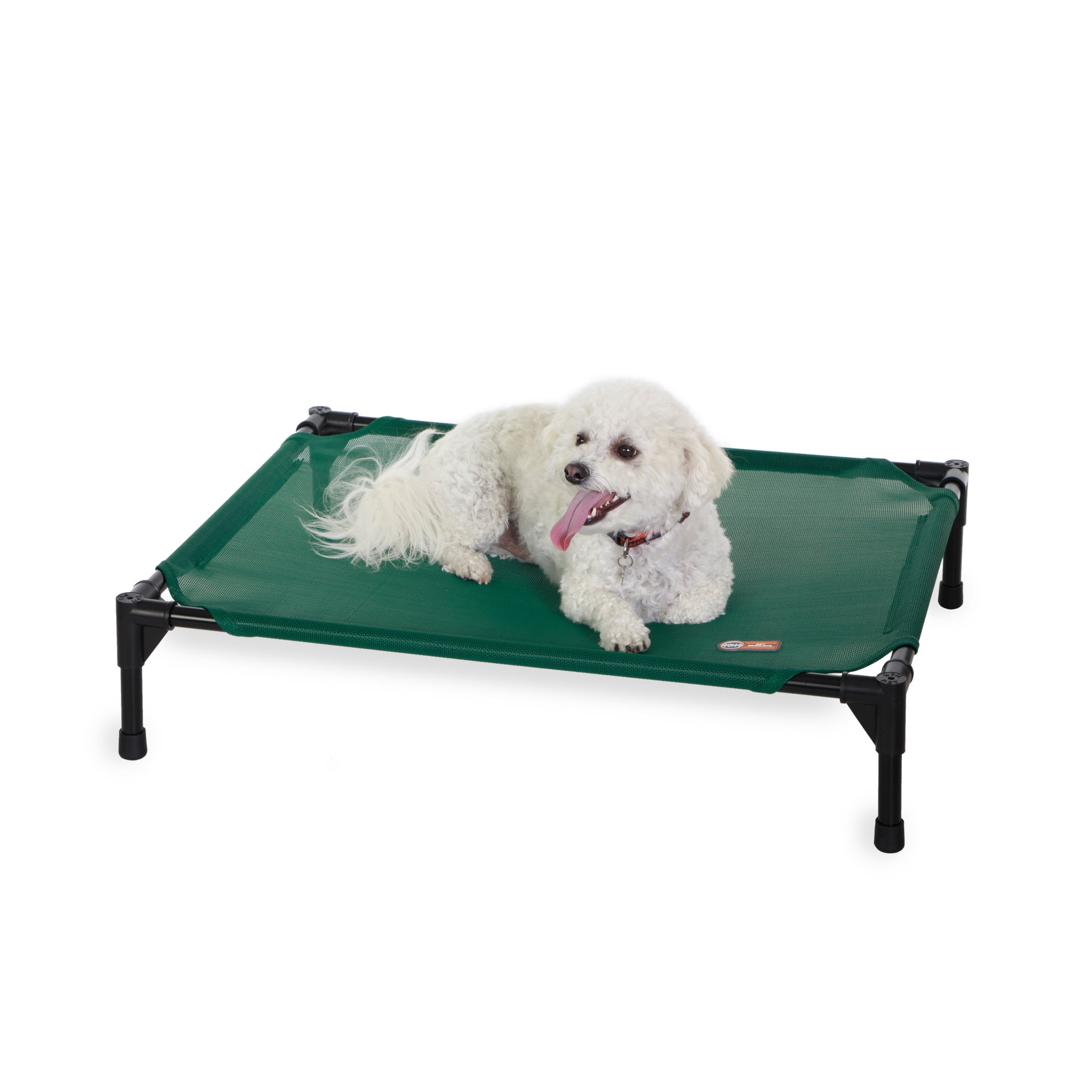 K&H Pet Products All Weather Pet Cot Green Medium 32 X 25 X 7 Inches ...