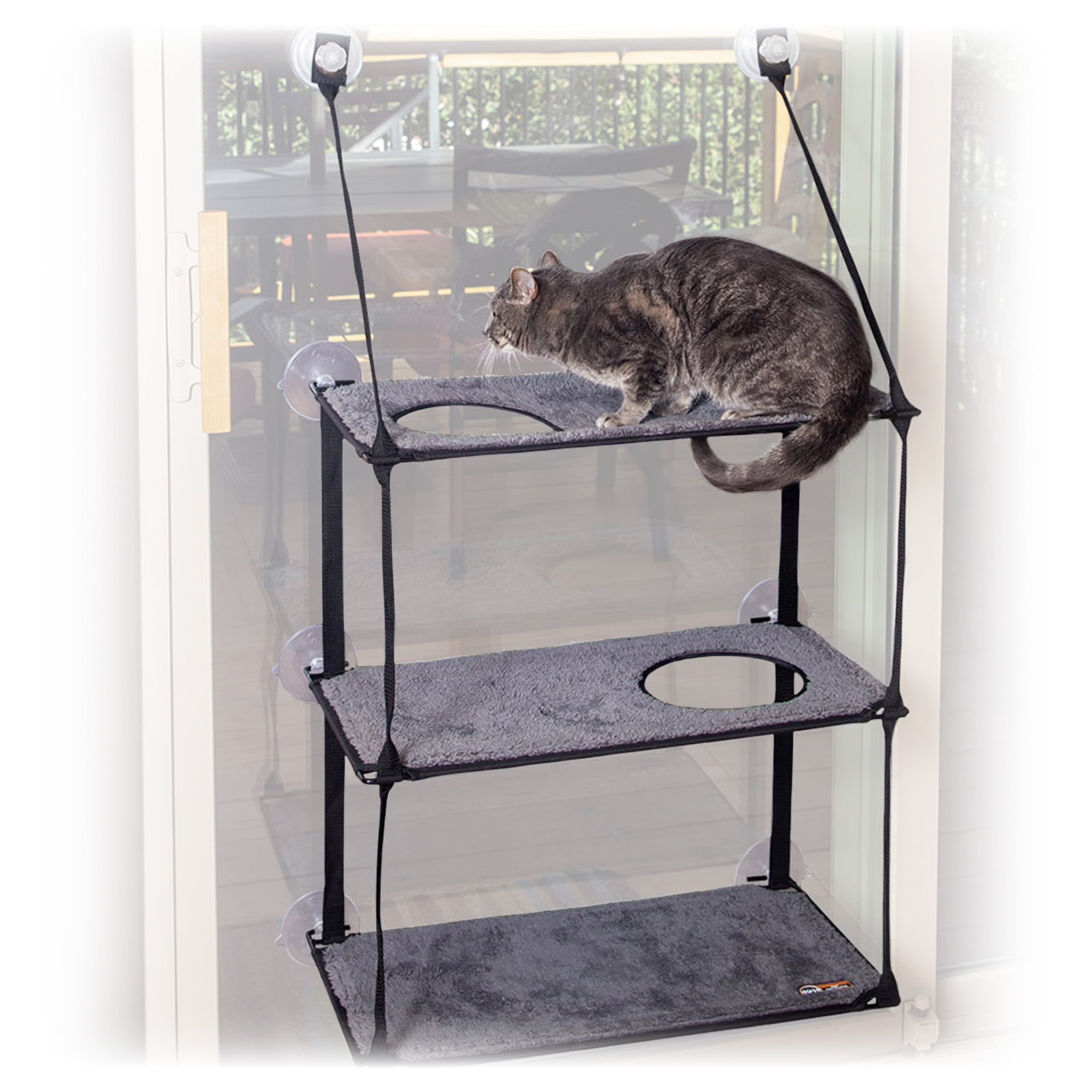 Free Shipping! K&H Pet Products EZ Mount Window Kitty Sill Triple Stack ...