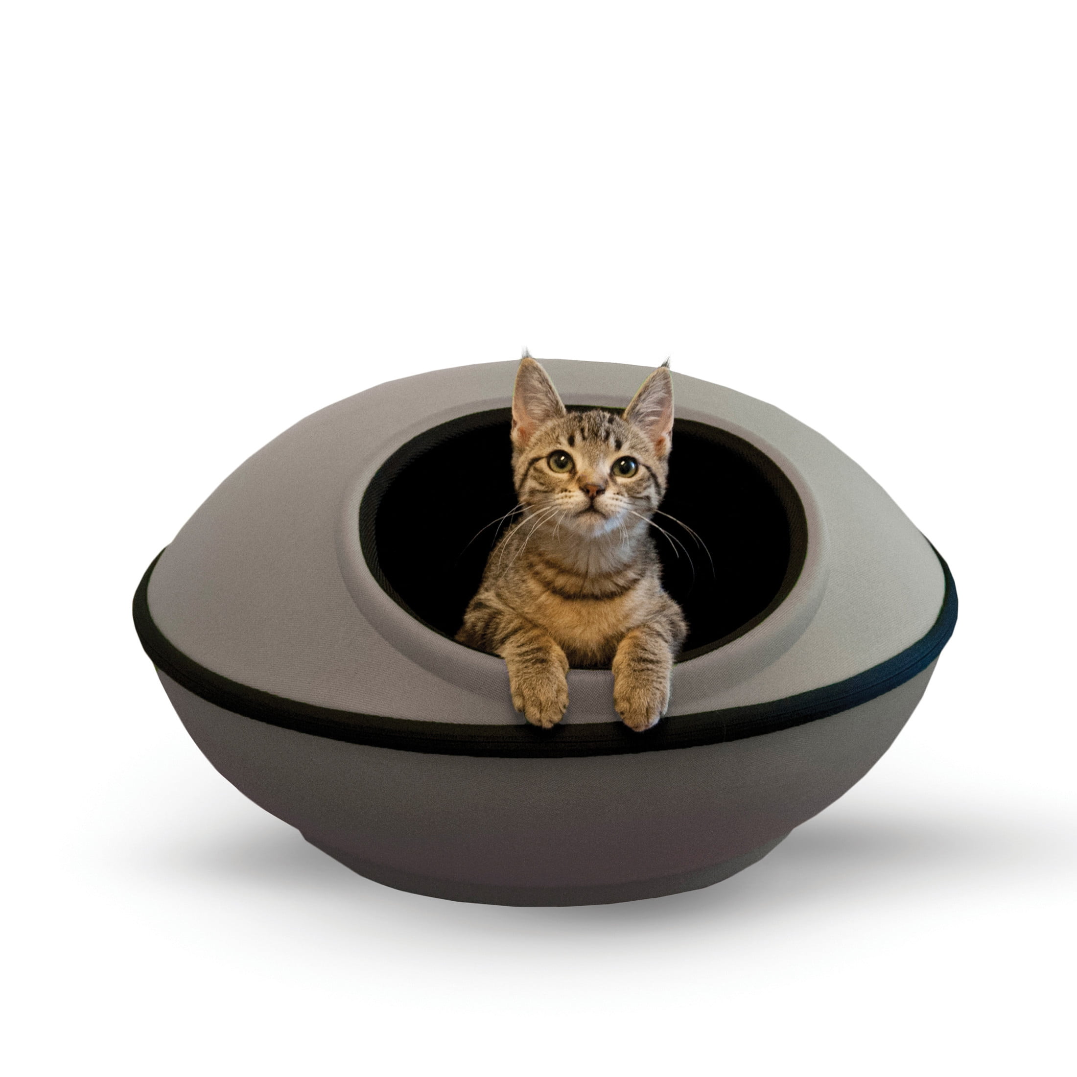 K&H Pet Products Mod Dream Pod Pet Bed Gray/Black 22 Inches Unheated ...